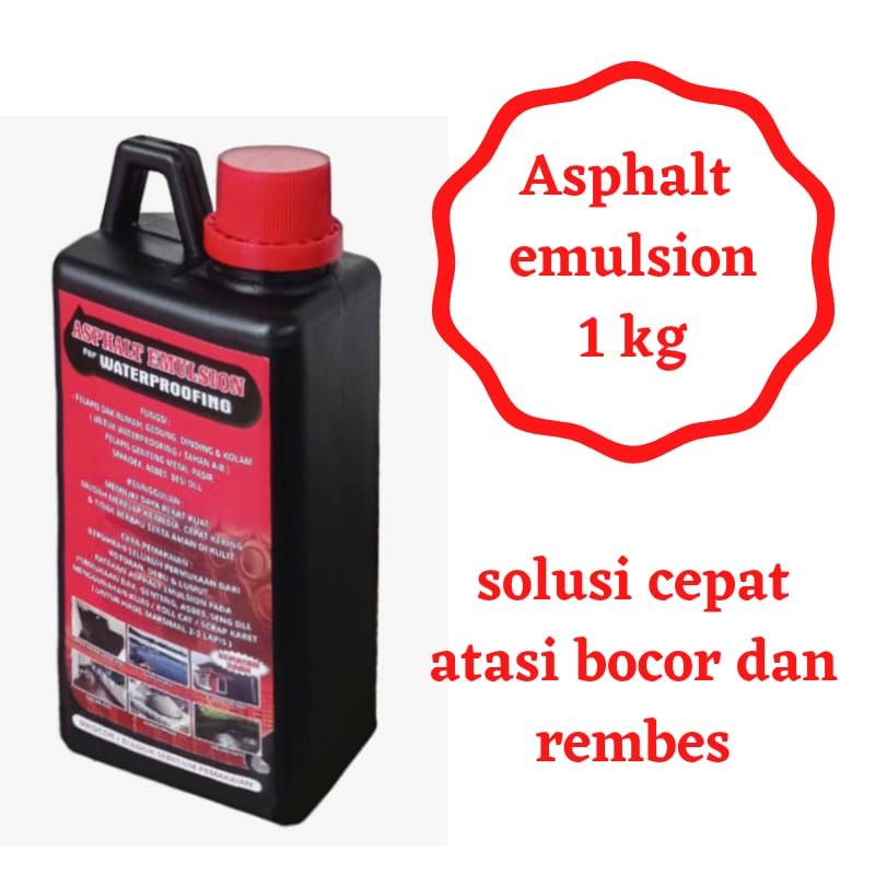 Jual Aspal cair Emulsion 1 kg aspal cair anti bocor asphalt cair ...