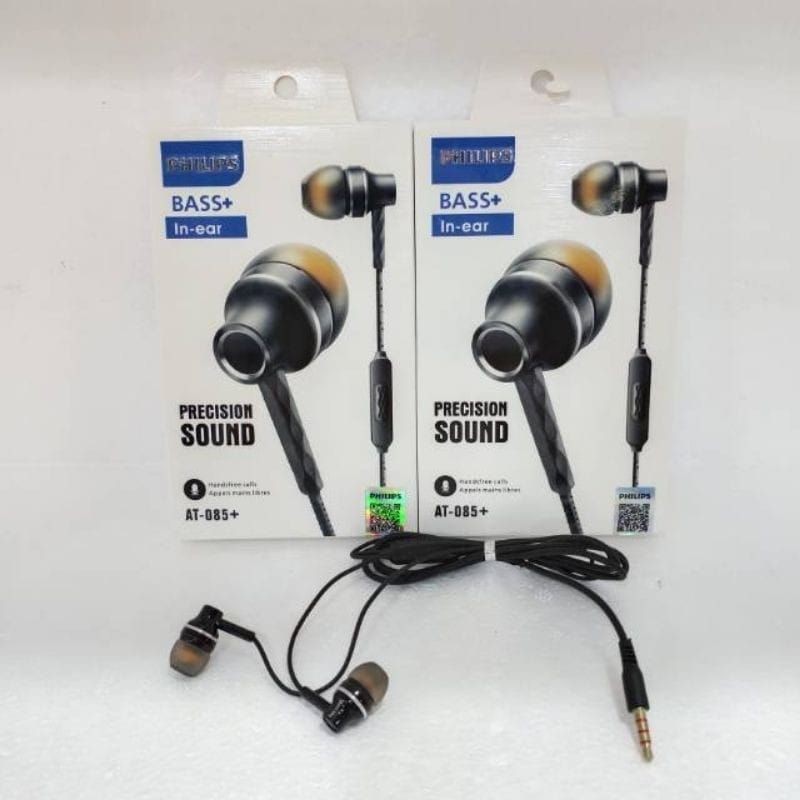 Headset Philips Precision Sound AT-085+ Earphone Handsfree AT-085+ Bass+