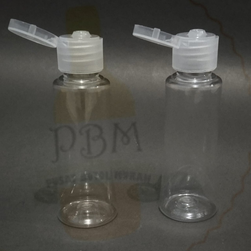 Jual Botol Flip Top 40 ml Bening Bahan PET Tebal botol plastik 40 ml ...
