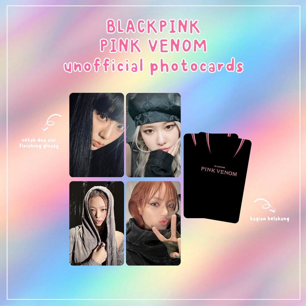 Jual BLACKPINK PINK VENOM Unofficial Photocards Set | Shopee Indonesia
