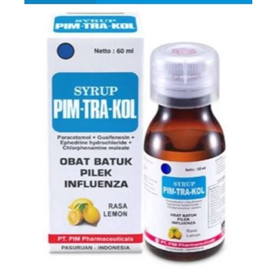 Jual Pimtrakol Syrup 60ml Rasa Lemon - obat batuk pilek | Shopee Indonesia