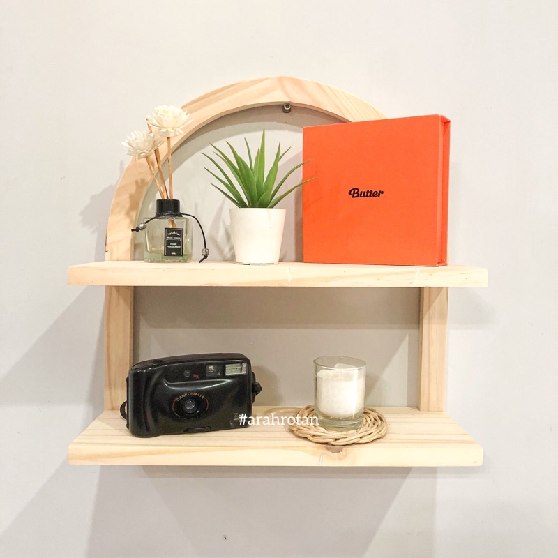 Jual Rak Kayu Aesthetic | Ambalan Kayu | Rak Dinding Kayu | Shopee ...
