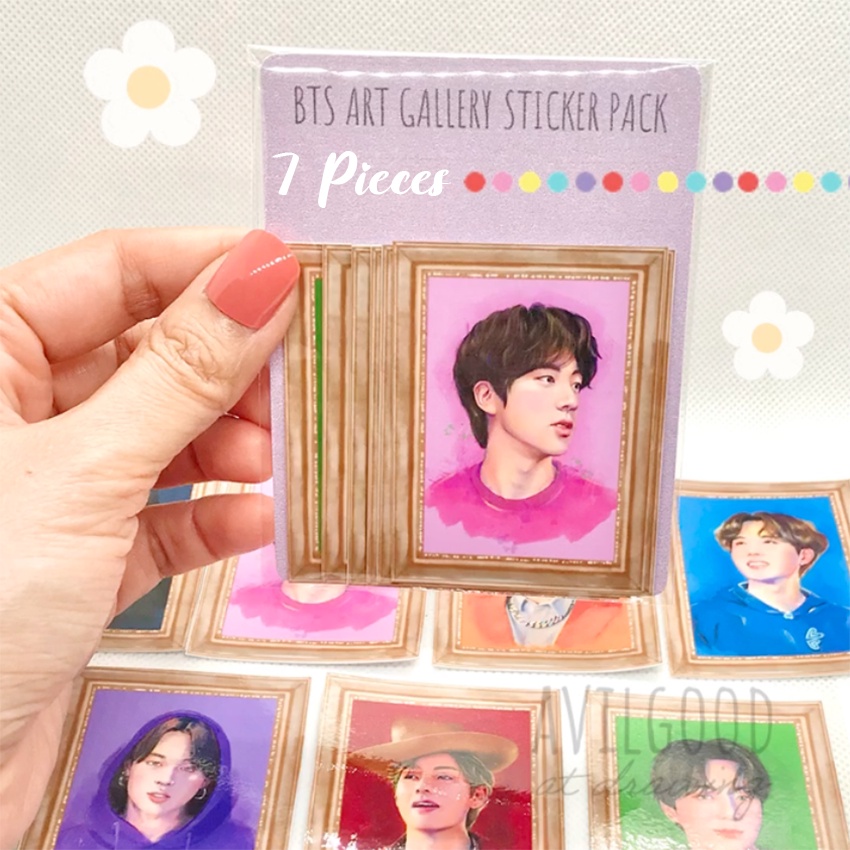 Jual Sticker - BTS Art Gallery Sticker Pack by Avilgood at Drawing - 7 ...