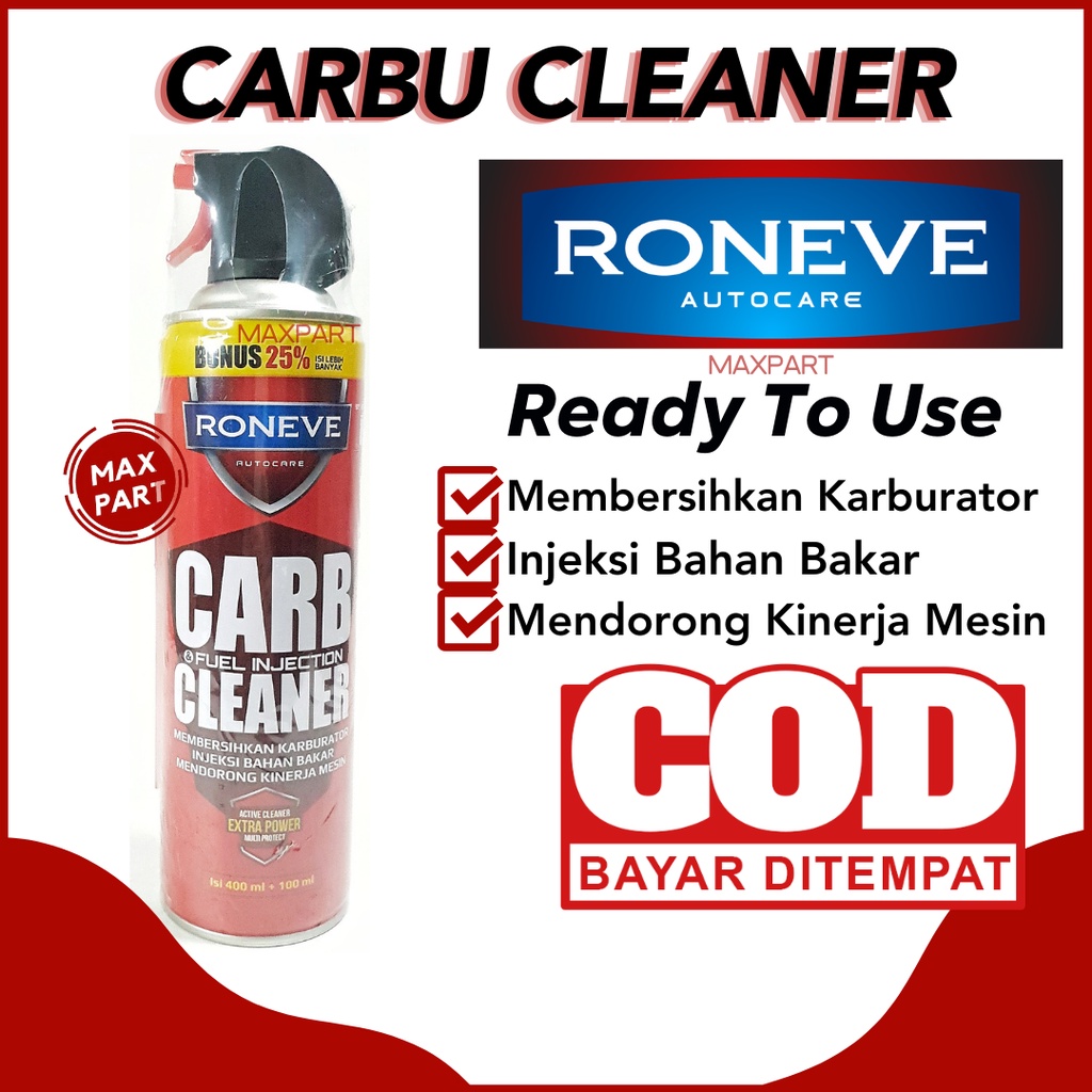 Jual RONEVE CARBU CLEANER 500ML CARB & FUEL INJECTION CLEAN CARBURATOR ...
