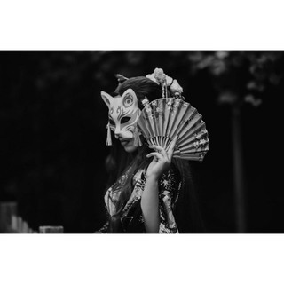 Jual Topeng Anbu Cosplay Ninja Kucing Japanese Anime Demon Slayer Fox ...