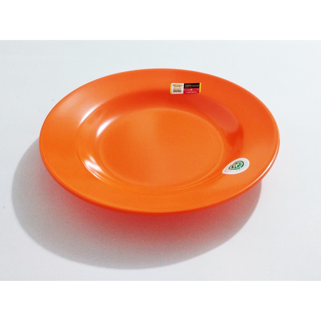 Jual PIRING MELAMIN MURAH ORANGE Golden Dragon P0109 piring makan ...