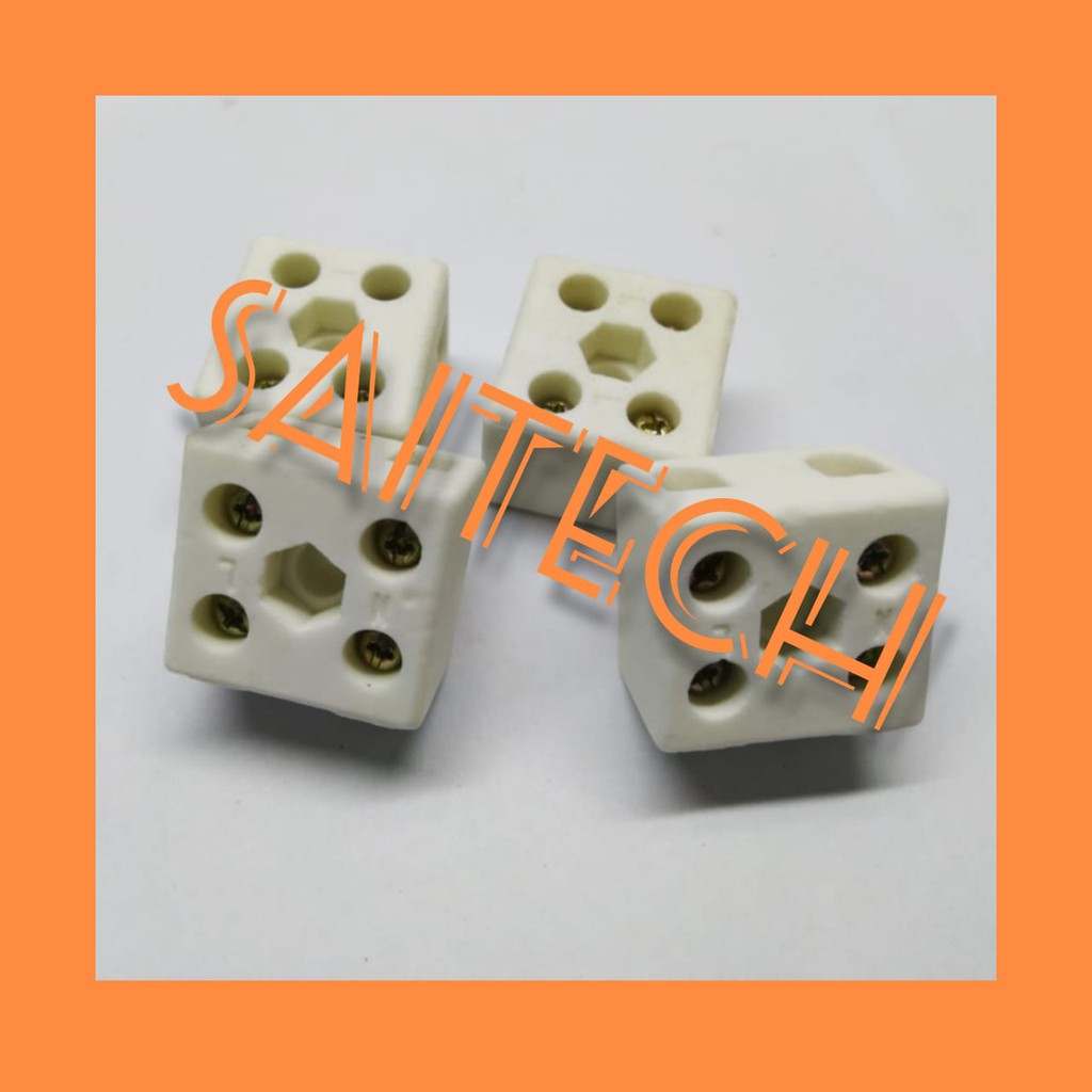Terminal Block Keramik TK-30 / TK30 2P 30A | Shopee Indonesia