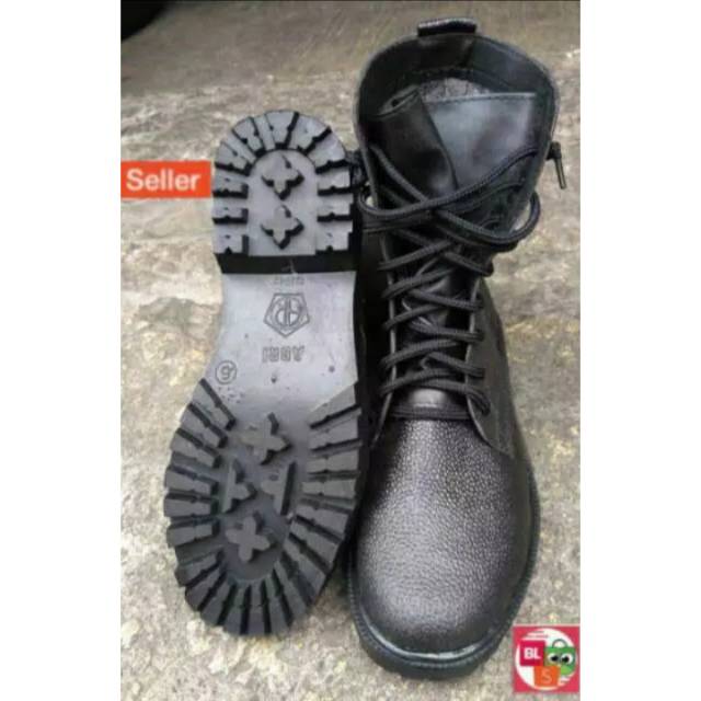Jual Sepatu PDL Satpam security Hansip linmas Kulit Jeruk Merk AR ...