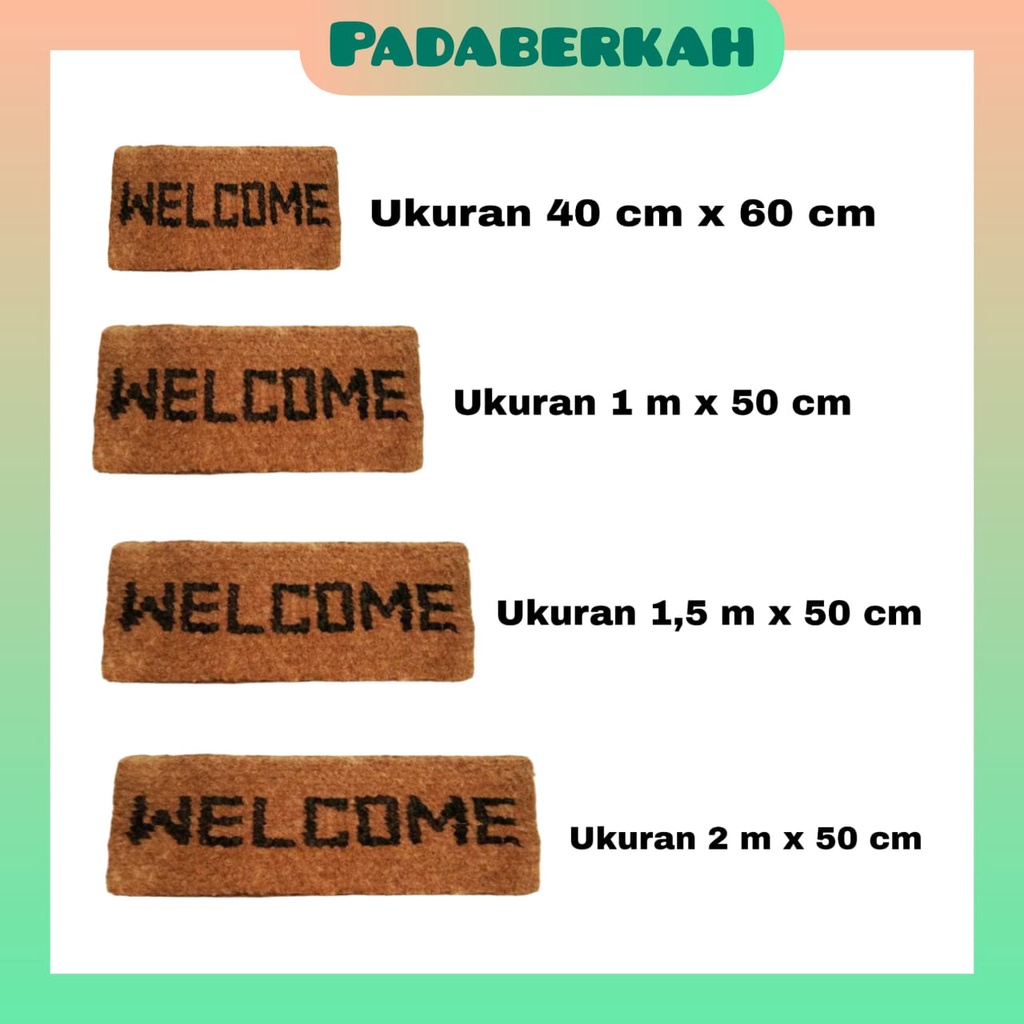 Jual TokoPadaBerkah Keset Ijuk Welcome Sabut Kelapa/ Keset Sabut Kelapa ... Jual TokoPadaBerkah Keset Ijuk Welcome Sabut Kelapa/ Keset Sabut Kelapa ...