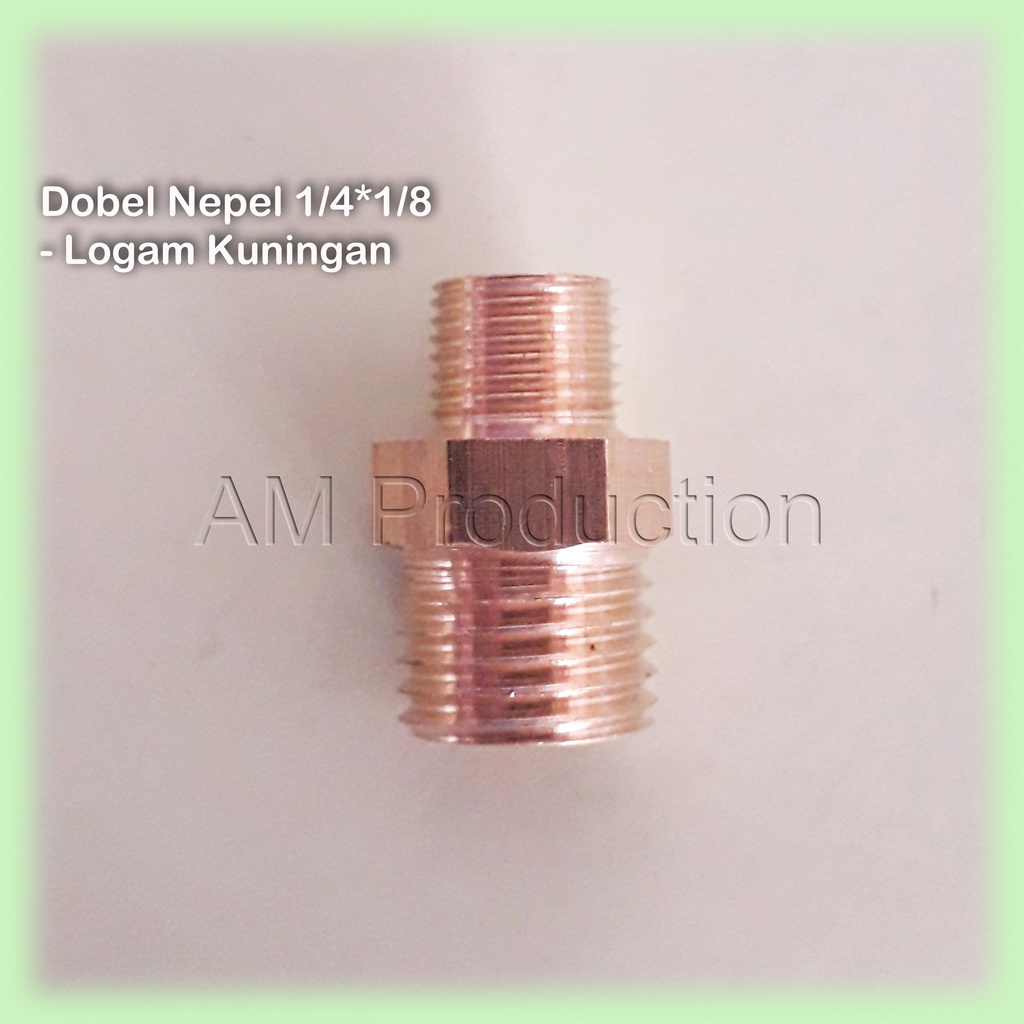 Jual Dobel Nepel 1/4x1/8, Double Neaple 1/4x1/8, Nipple, Drat Luar ...