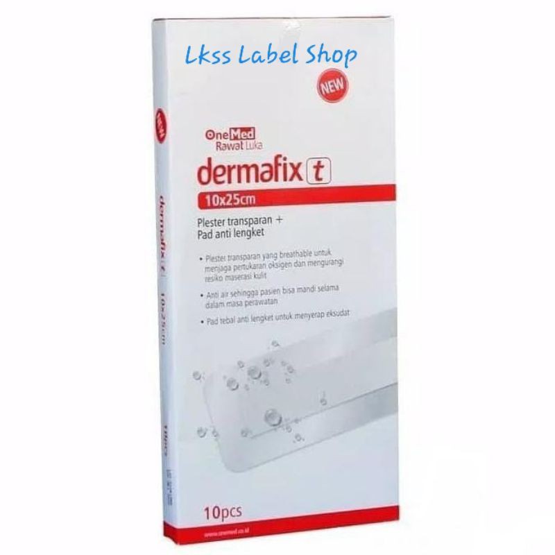 Jual Dermafix T 10x25 Onemed isi 10pcs ( Plaster Transparan Anti Air ...