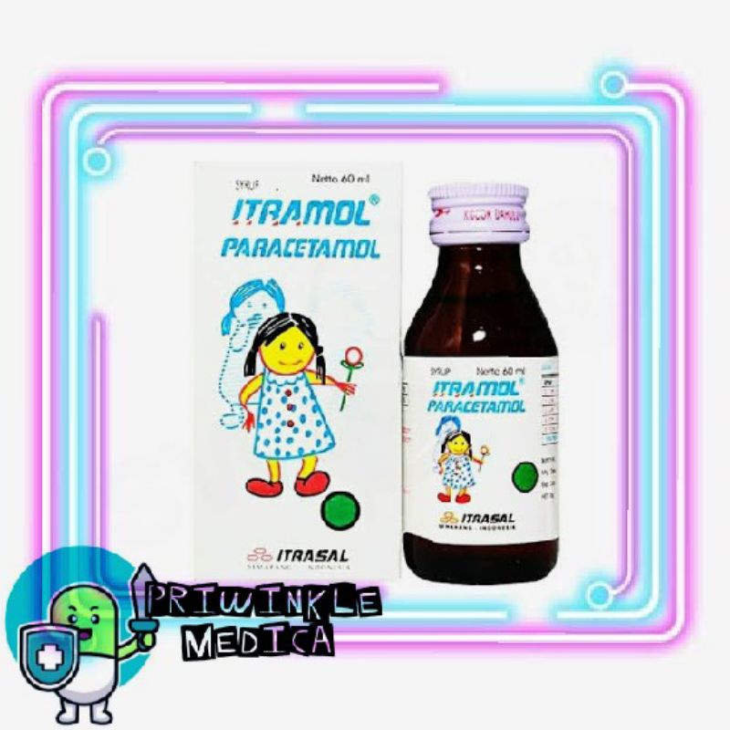 Jual itramol syrup sirup syr paracetamol obat demam panas 60ml 60 ml ...