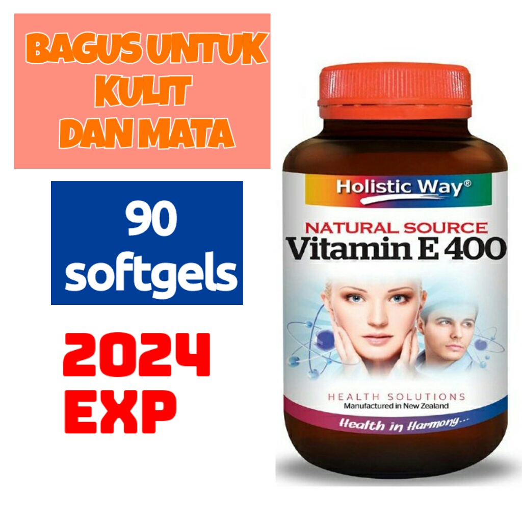 Jual Holistic Way Vitamin E 400 (Natural Source) (90 Softgels) | Shopee ...