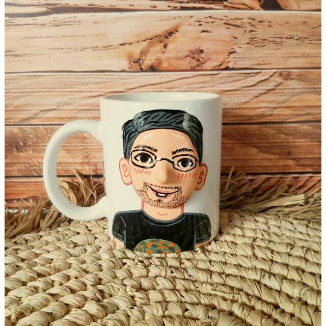 Jual Mug 3D lukis patung sculpt hadiah kado wisuda mahar souvenir ...