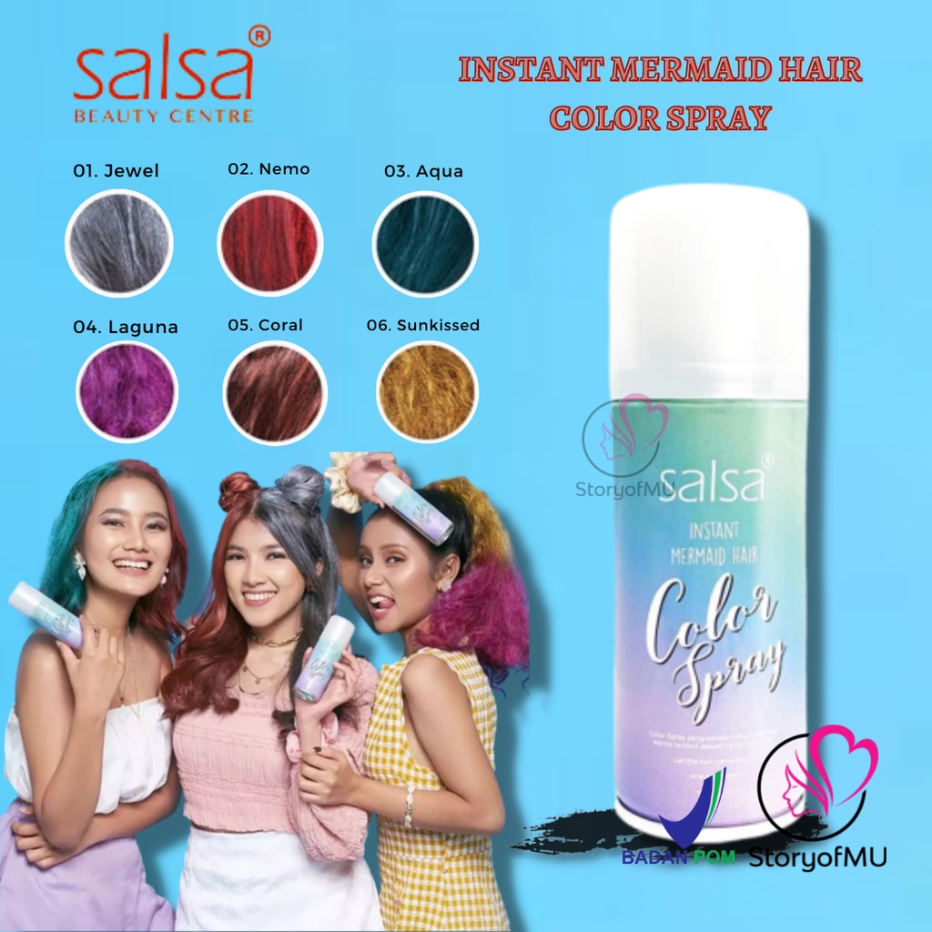 Jual SALSA Instant Mermaid Hair Color Spray - Semir | Cat Rambut ...