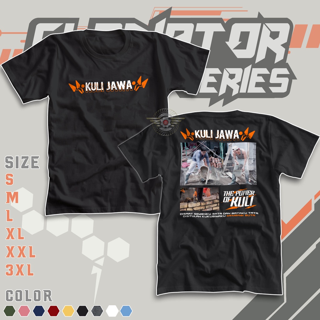 Jual KAOS KULI JAWA | Baju Tukang Bangunan Pegawai Proyek Bos Muda ...