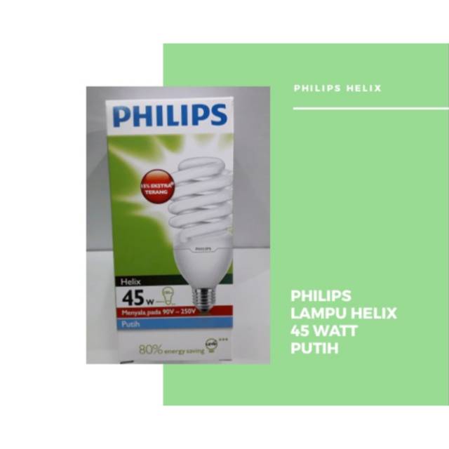 Jual Philips lampu Helix 45 Watt Putih | Shopee Indonesia