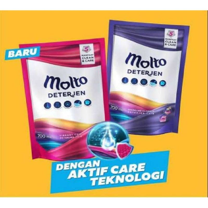 Jual molto care detergent cair pouch 700 ml | Shopee Indonesia