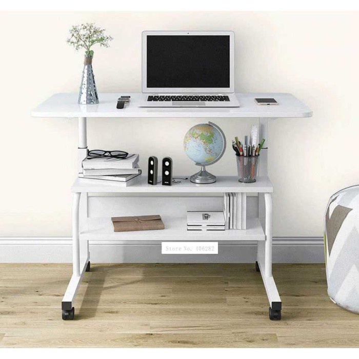 Jual Meja Kerja Belajar Minimalis Adjustable – Meja Laptop Dorong Lipat ...
