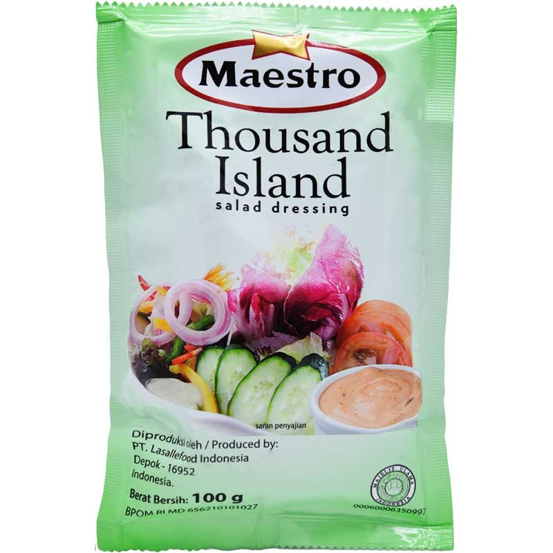 Jual MAESTRO THOUSAND ISLAND 100 GR SALAD DRESSING MAYONNAISE OREN MAYO ...