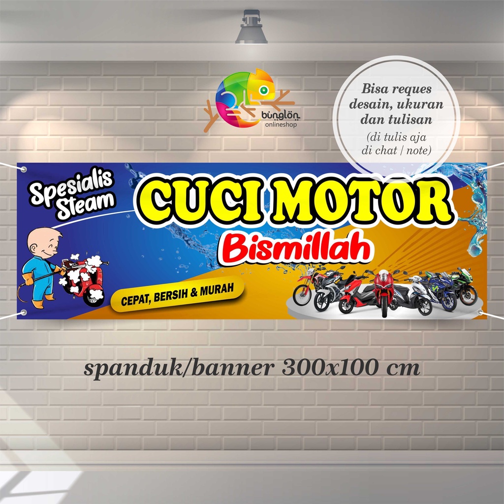 Spanduk Banner Steam Motor Jasa Cuci Motor Bagus Kere - vrogue.co