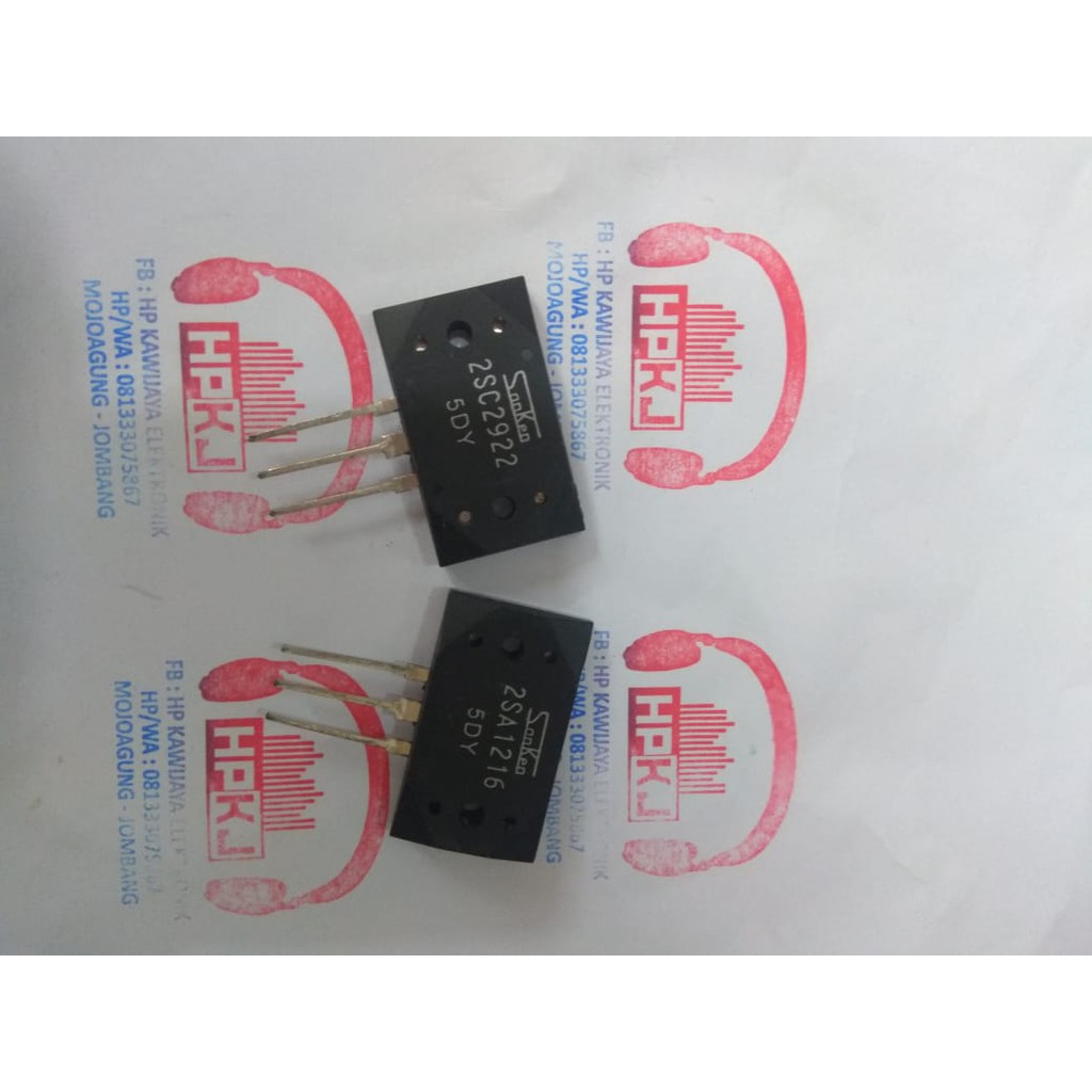 Transistor sanken original Japan 2sc2922 2sa1216 5dy | Shopee Indonesia