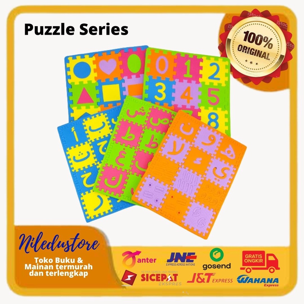 Jual Puzzle Series Puzzle Angka Puzzle Shape Bentuk Puzzle Hijaiyah ...