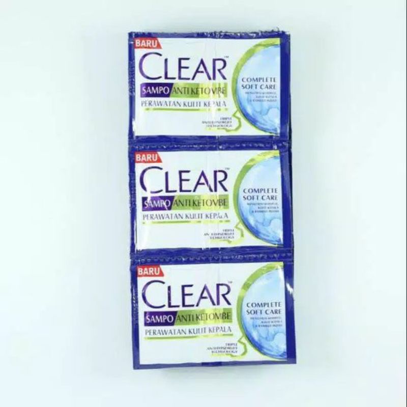 Jual Shampoo Clear Anti Ketombe Sachet Sampo Clear Renceng | Shopee ...