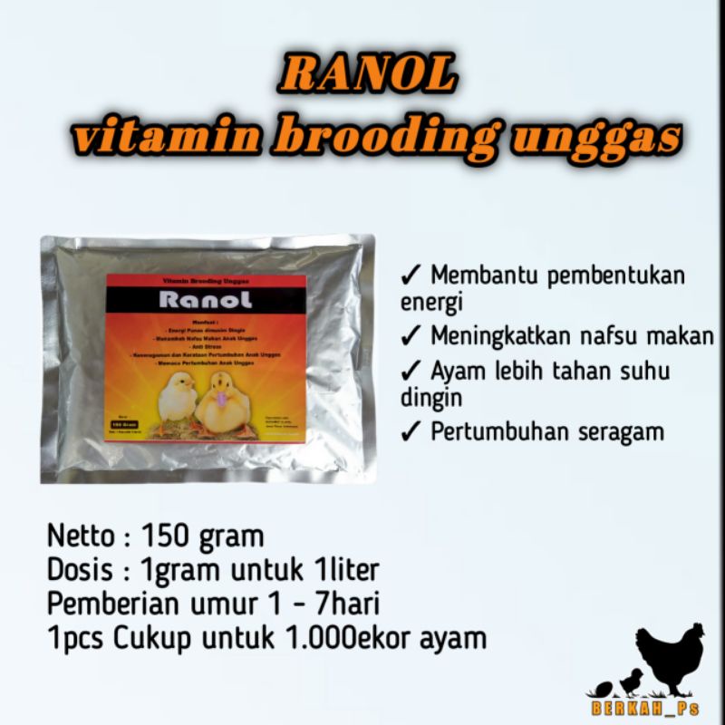 Jual Vitamin ayam brooding unggas suplemen anak ayam entok bebek joper ...
