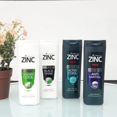 Jual Zinc Shampoo Anti Dandruff 170 ml (Refreshing Cool/Black Shine ...