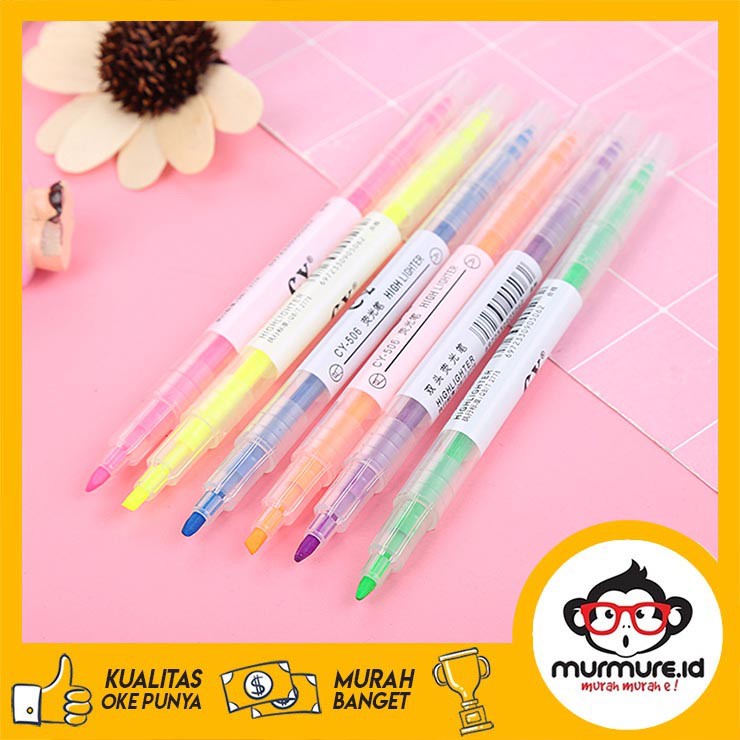 Jual MURMURE.ID | 6PCS STABILO SET WARNA WARNI DOUBLE SIDE PULPEN DUA ...