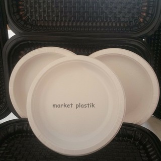 Piring Plastik Besar (P9)/Piring Plastik/Piring Makan Plastik 50pcs ...