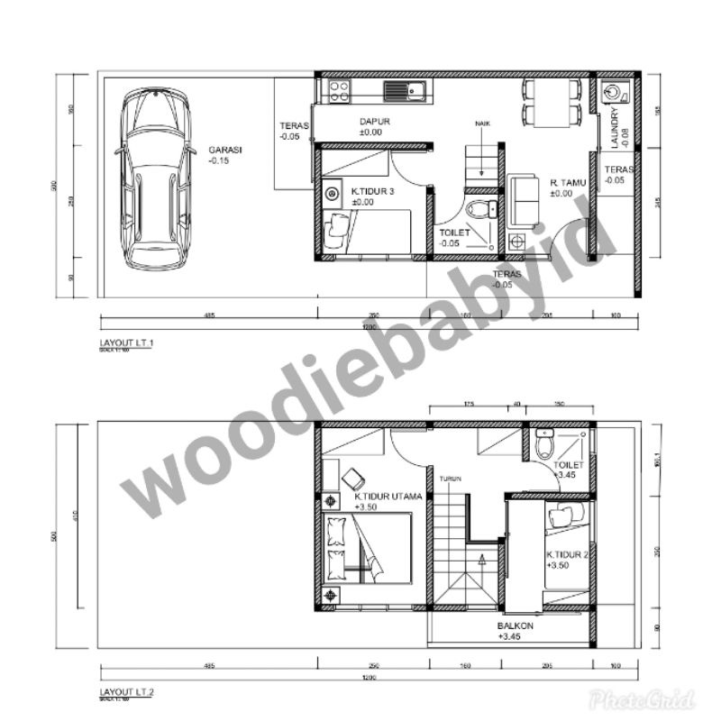 Jual JASA GAMBAR CAD / DENAH RUMAH / LAYOUT / SIMPLE / SEDERHANA ...