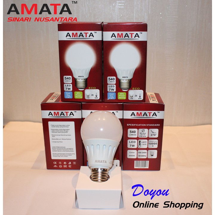 Jual Lampu Bulb LED Amata 7W | Shopee Indonesia