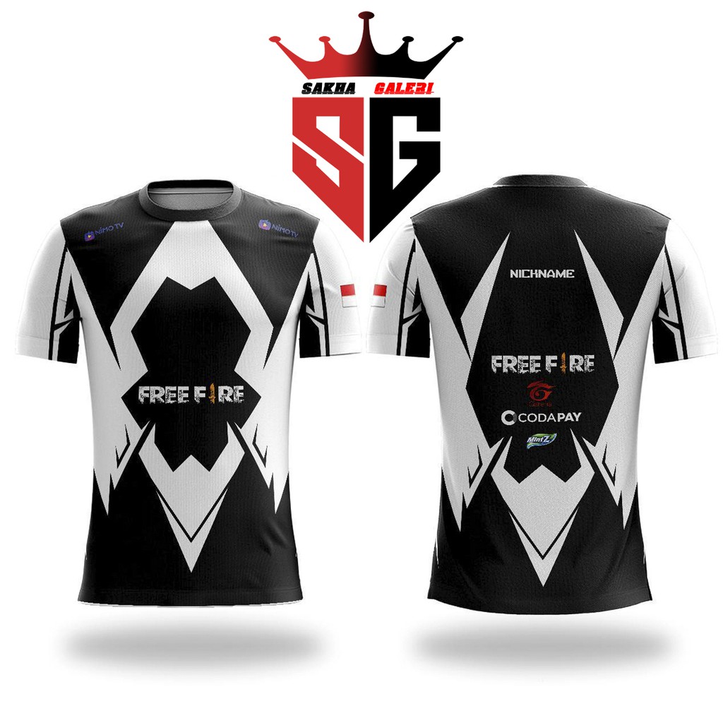 Jual Jersey Gaming free fire , PUBG, mobile legends bebas custom bayar ...
