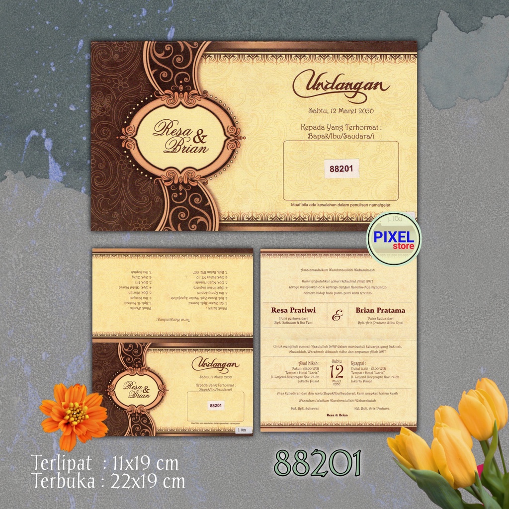 Jual Undangan Pernikahan ERBA 88201 | Shopee Indonesia