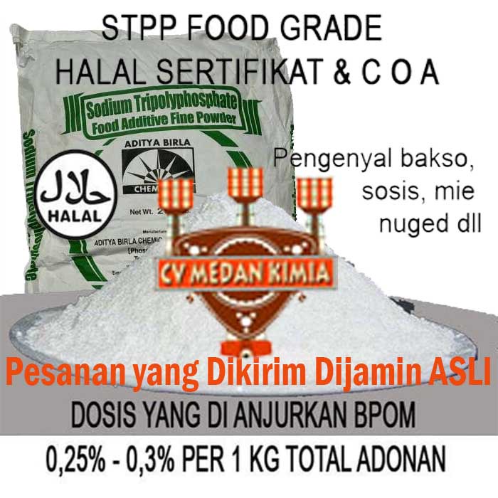 Jual STPP HALAL Sodium Tripolyphosphate / STPP Thailand Food Grade ...