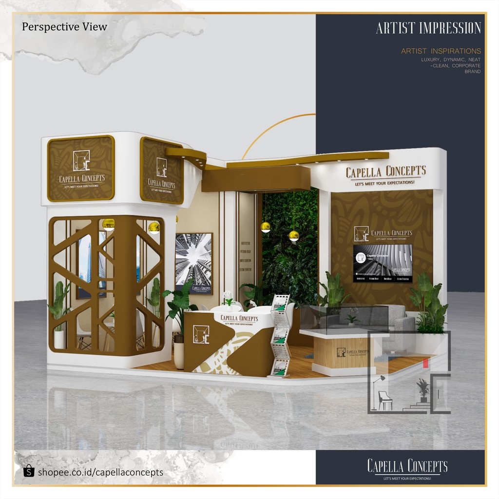 Jual Desain / Gambar | Exhibition Booth Design A; Capella Concepts ...