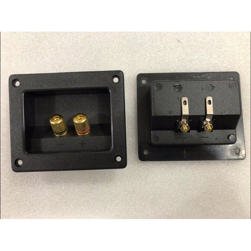 Jual Terminal speaker kotak segi 2 pin GM plastik / pin gold | Shopee ...