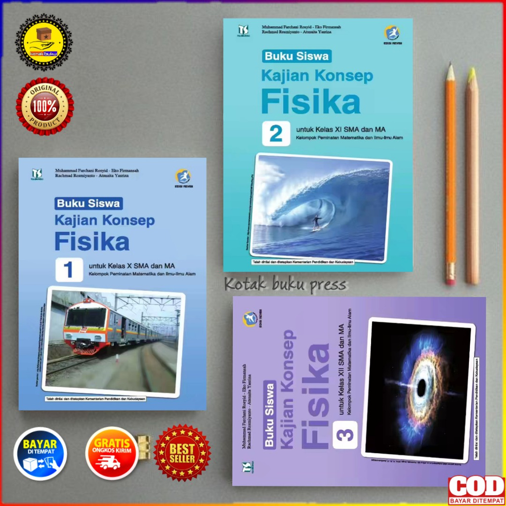 Jual FISIKA SMA / FISIKA KELAS 10 11 12 SMA / Kajian Konsep Fisika SMA K13 | Shopee Indonesia