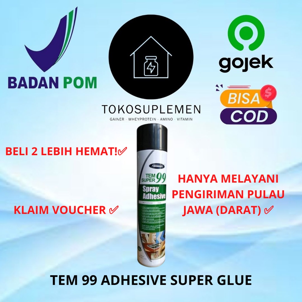 Jual TEM 99 LEM SEMPROT ADHESIVE SPRAY CLEAR MOUNTING SPRAY (HANYA ...