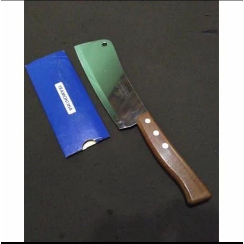 Jual pisau cleaver 6 inch tramontina handle Kayu 22233/006 original ...