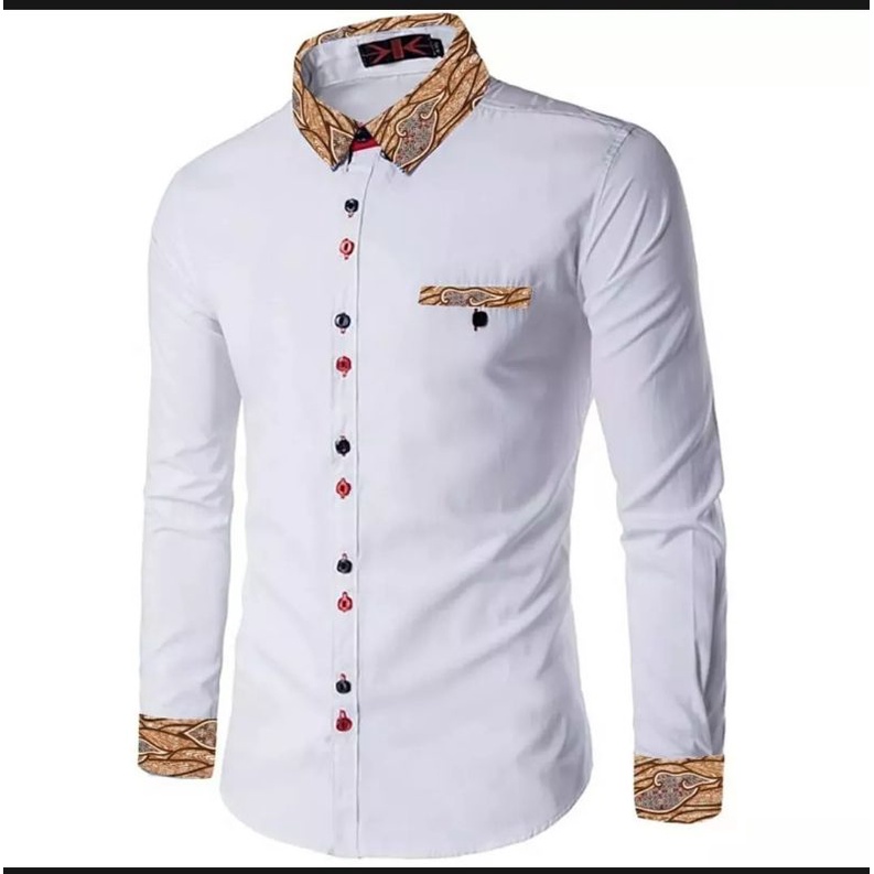 Jual ARD KEMEJA PRIA BATIK MODERN OKI / KEMEJA PRIA KEREN / KEMEJA ...