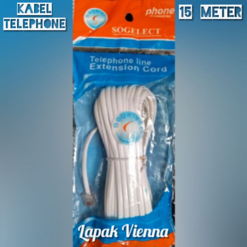 Jual Kabel Telepon 15 meter / telephone cable 15m | Shopee Indonesia