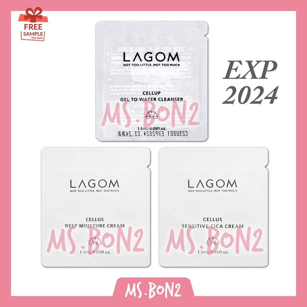 Jual LAGOM Cellup Gel To Water Cleanser / pH Foam Cleanser / Cellus ...