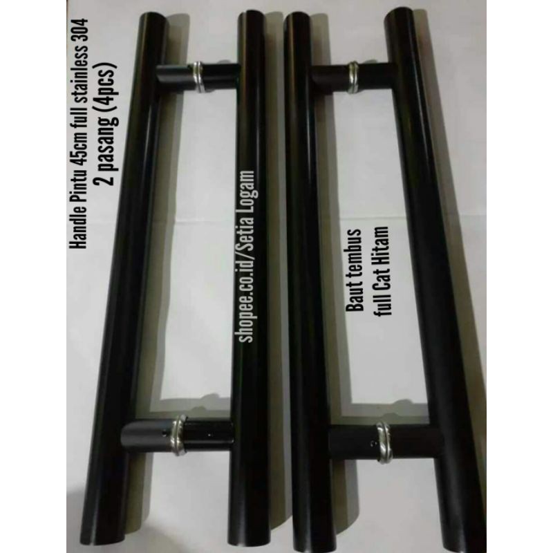 Jual Handle pintu rumah 45cm baut Tembus full stainless SUS 304, 2 ...