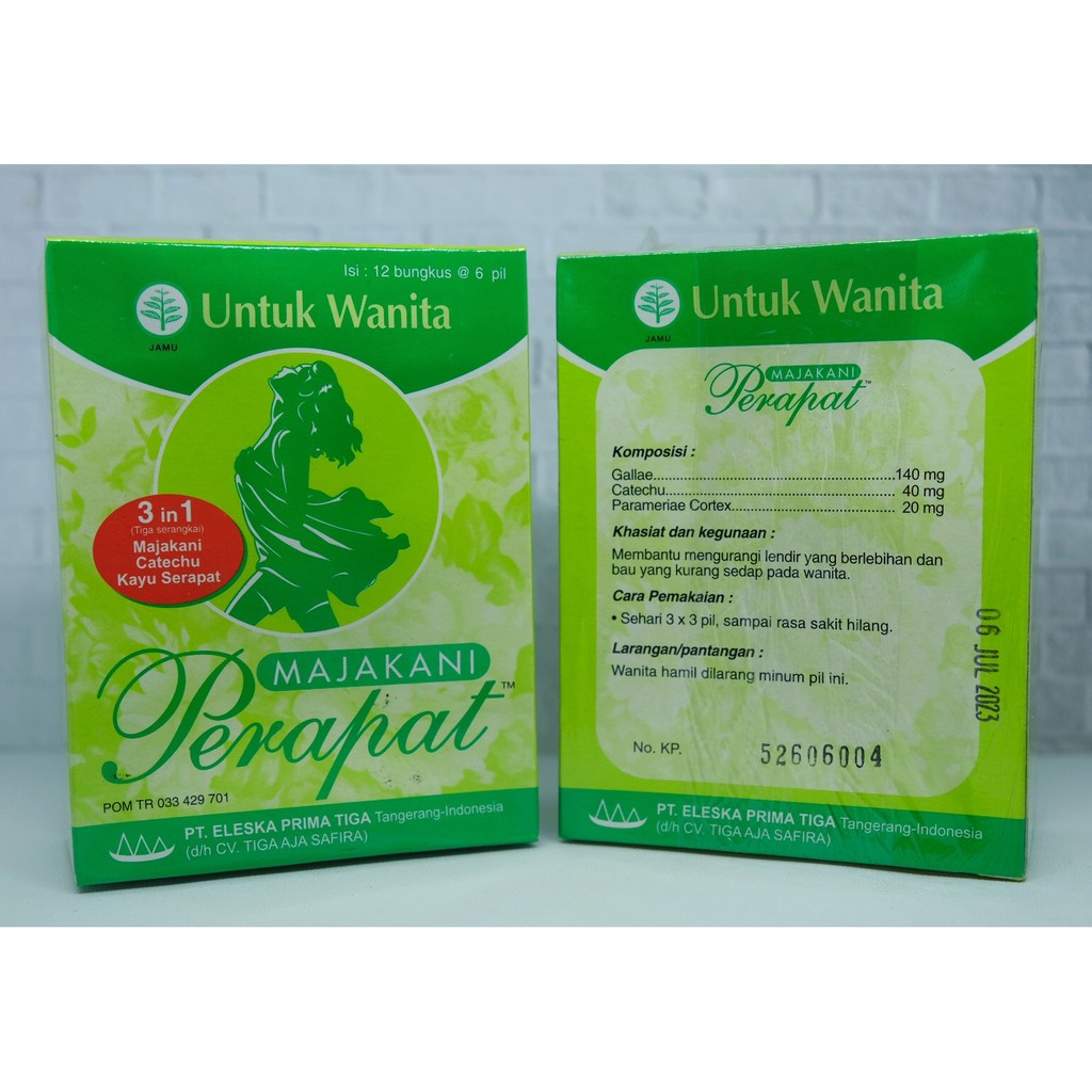 Jual Jamu Pil Manjakani Perapat ( Khusus Wanita ) - Eleska Prima Tiga ...