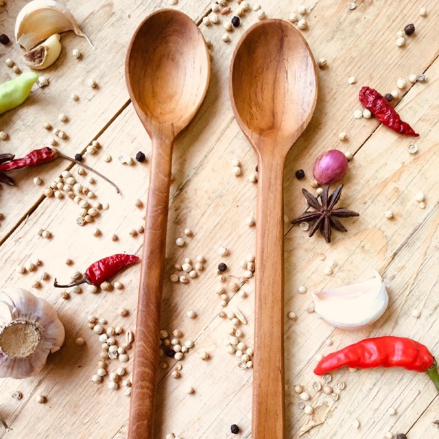 Jual Stirring spoon/sendok pengaduk berbahan kayu jati perhutani ...