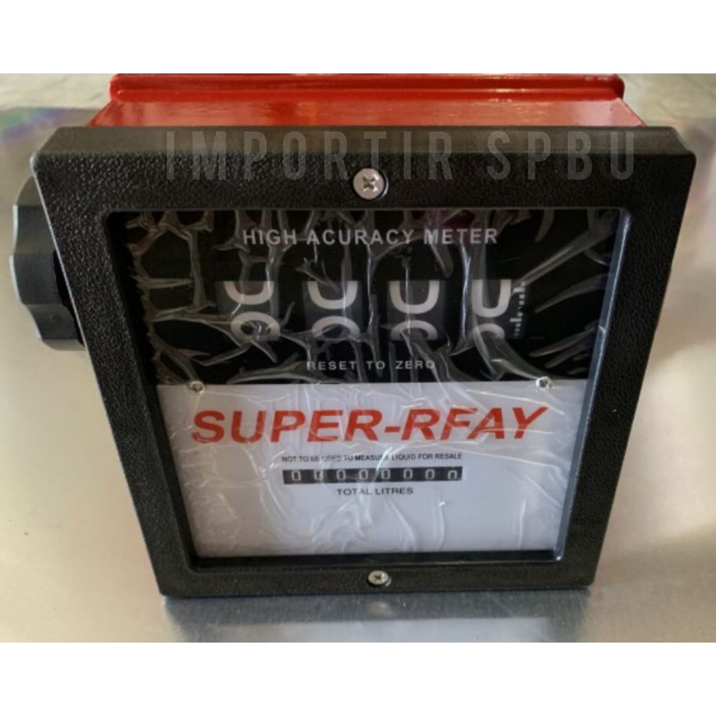 Jual SUPER-RFAY Flowmeter 4 Digit 1.5 Inch Meteran Solar Flow Meter ...
