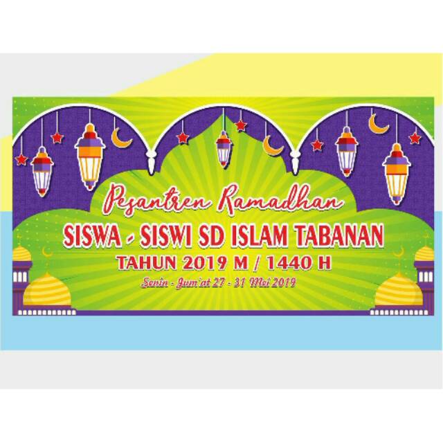 Jual Desain Banner Pesantren Ramadahn Indonesia|Shopee Indonesia